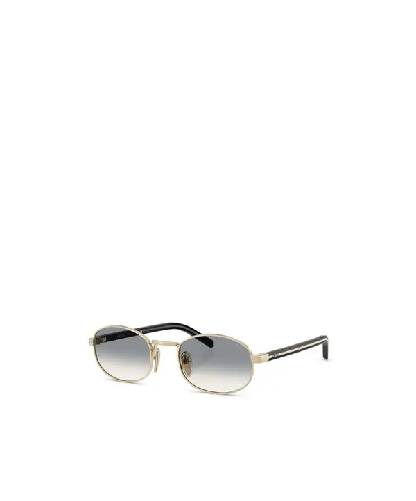 Prada Oval Frame Sunglasses - Gray
