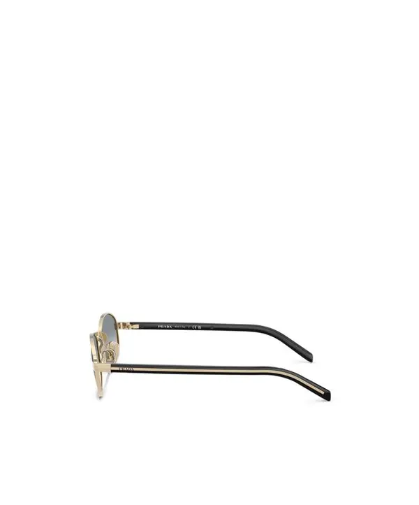 Prada Oval Frame Sunglasses - Gray