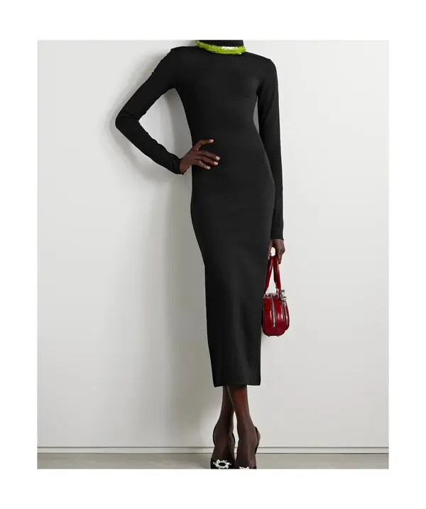 16Arlington Weir Sequin-embellished Cady Turtleneck Midi Dress