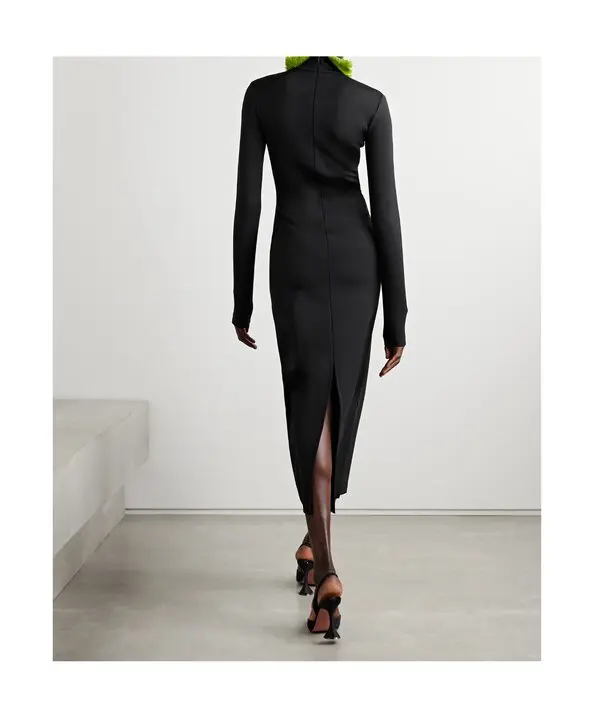 16Arlington Weir Sequin-embellished Cady Turtleneck Midi Dress