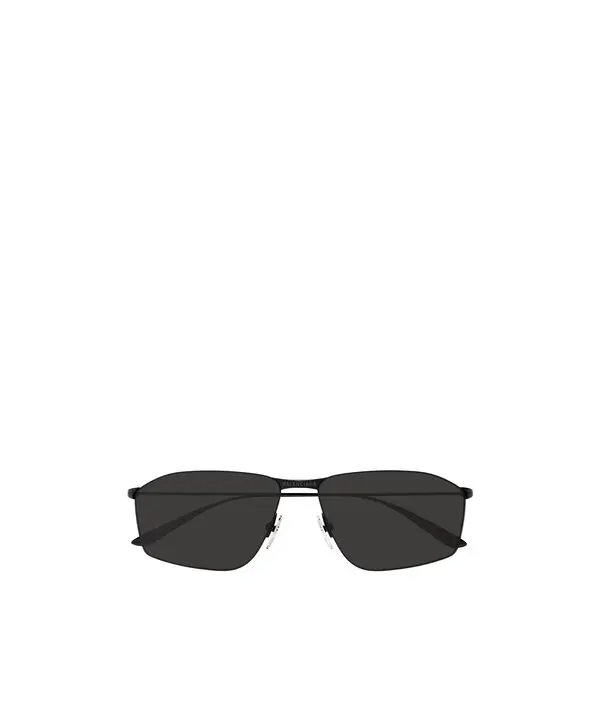 Balenciaga Rimless Rectangular Sunglasses - Black
