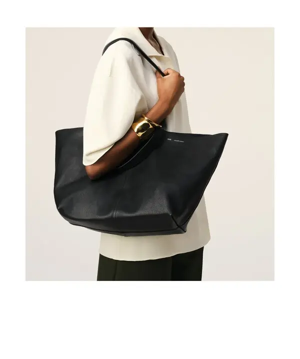 AMI Paris Midi Tote Bag - Black