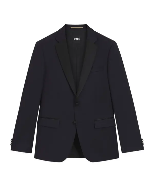 Hugo Boss Single-breasted Tailored Blazer - Black