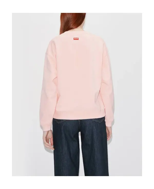 Kenzo Elephant Varsity Jungle Crewneck Sweatshirt - Pink