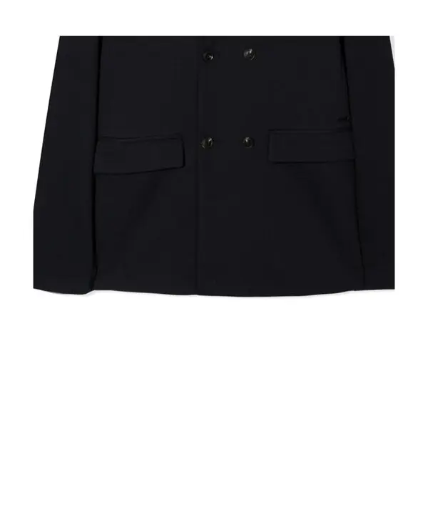 Emporio Armani Logo-embroidered Double-breasted Blazer