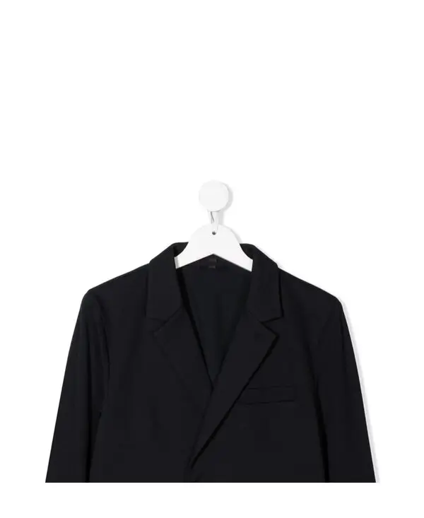 Emporio Armani Logo-embroidered Double-breasted Blazer