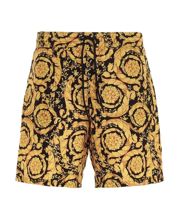Versace Barocco Printed Swim Shorts - Multicolor