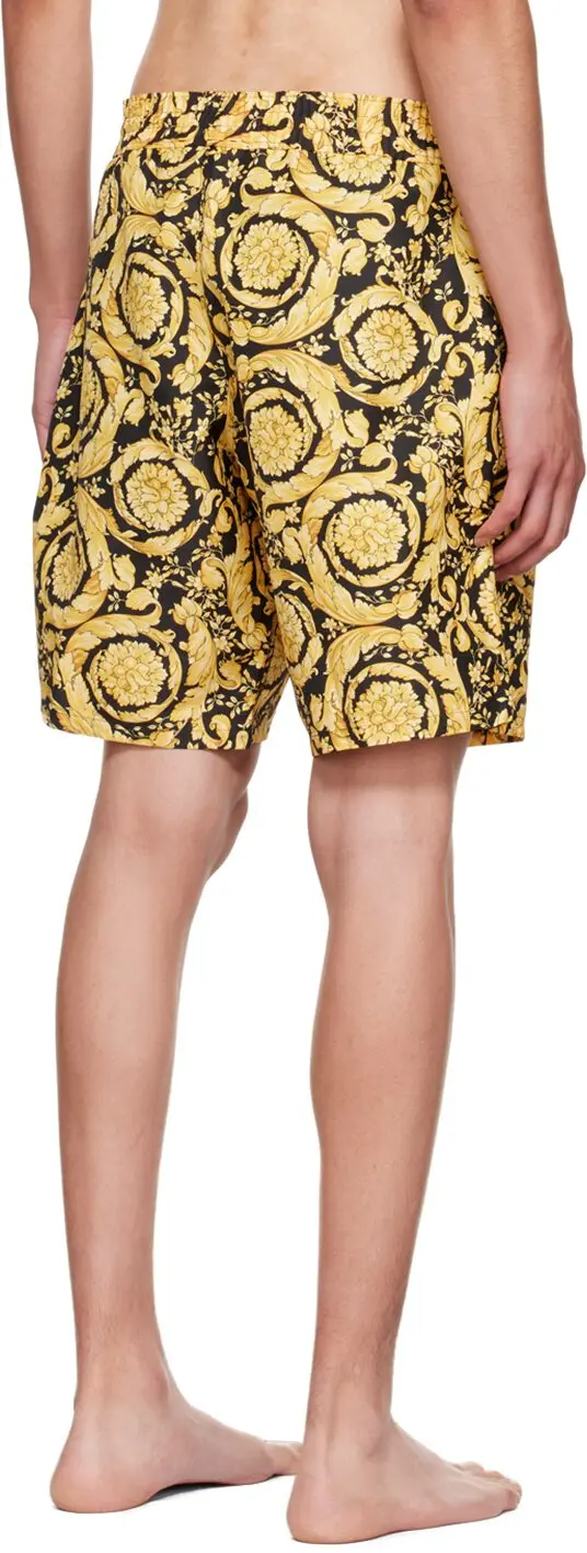 Versace Barocco Printed Swim Shorts - Multicolor