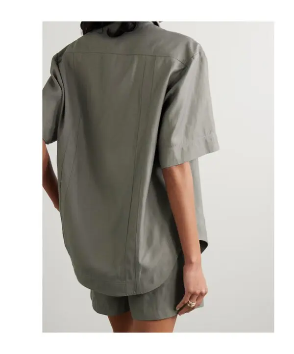 Loulou De Saison Moheli Woven Shirt - Grey
