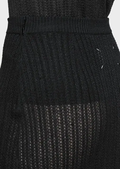 MAISON MARGIELA Ribbed Knit Midi Skirt