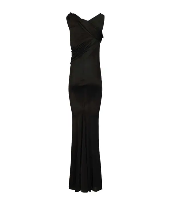 Rick Owens Sahara V-neck Gown Dress