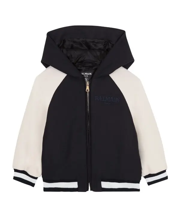 Balmain Two-tone Hooded Jacket