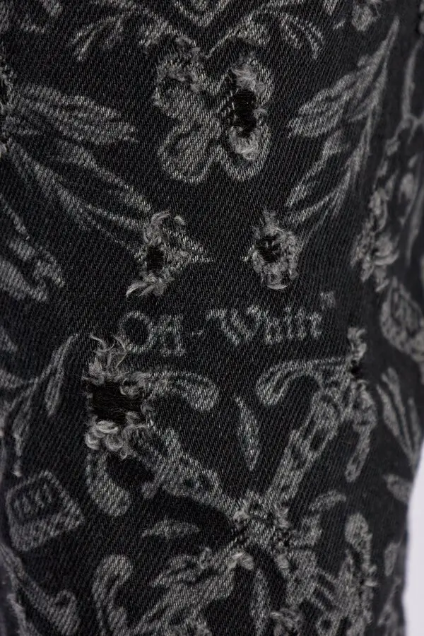 Off-White Logo Patch Flared Pants
