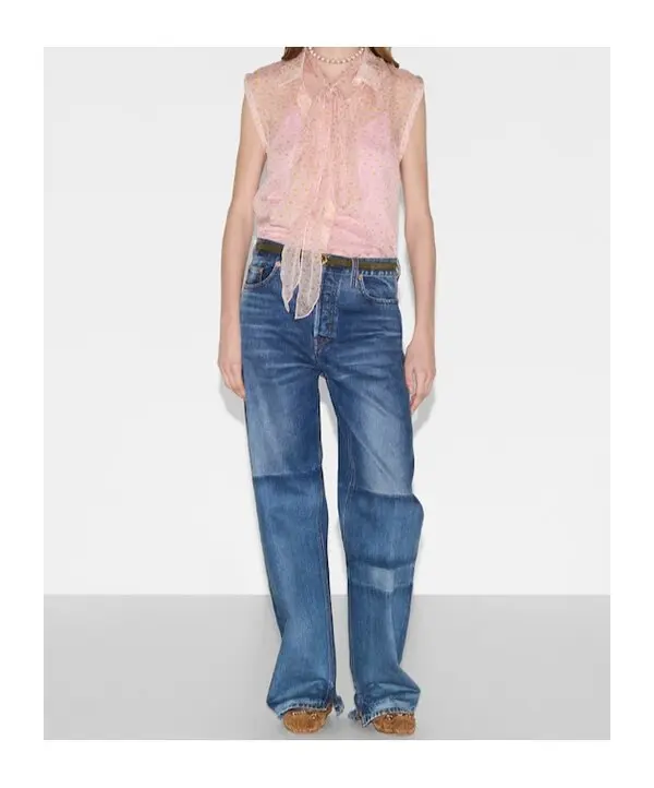 Gucci Sleeveless Neck-bow Top