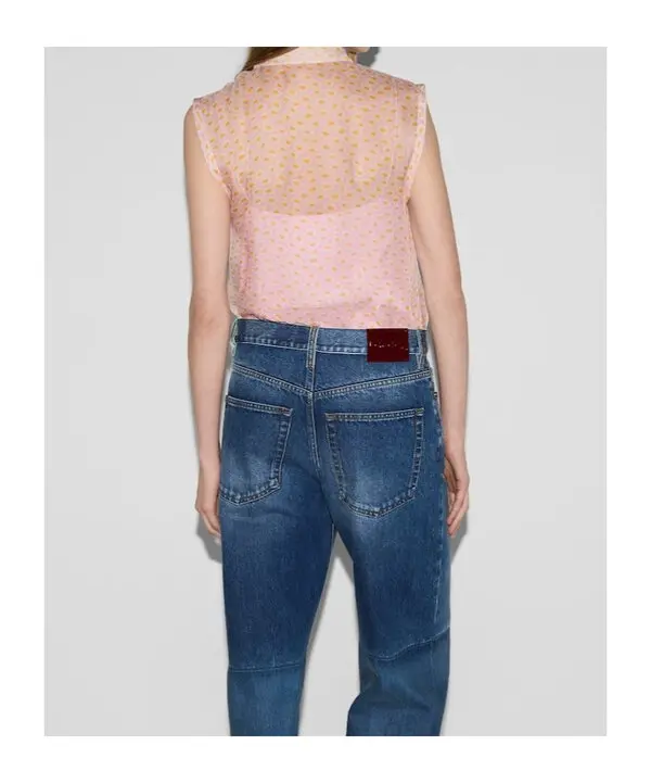 Gucci Sleeveless Neck-bow Top