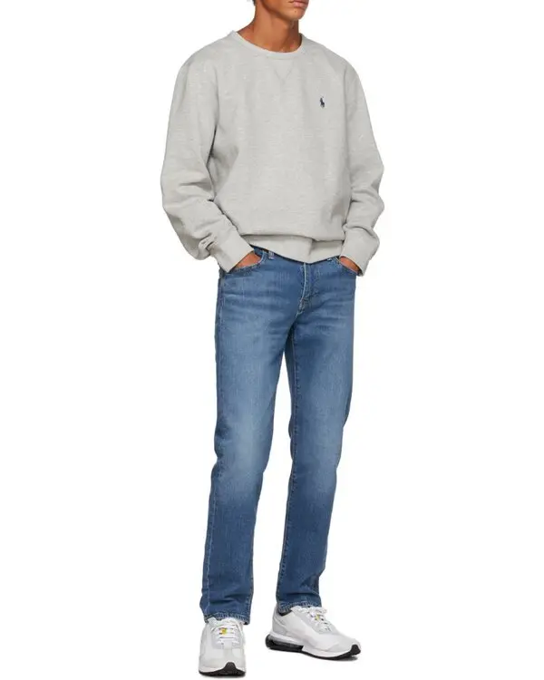 Polo Ralph Lauren Logo Embroidered Crewneck Sweater - Gray