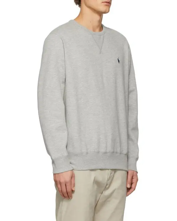 Polo Ralph Lauren Logo Embroidered Crewneck Sweater - Gray