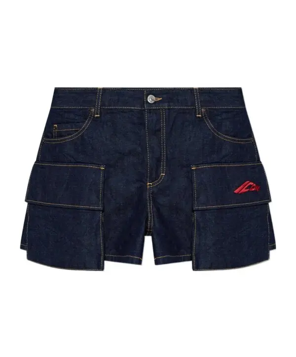 Dsquared2 Pocket Detailed Denim Shorts - Navy Blue