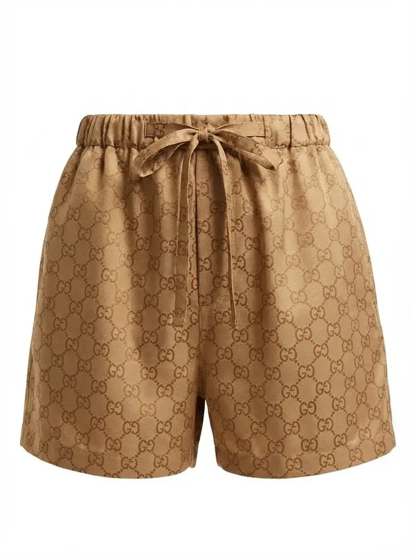 Gucci Gg Monogram Drawstring Shorts