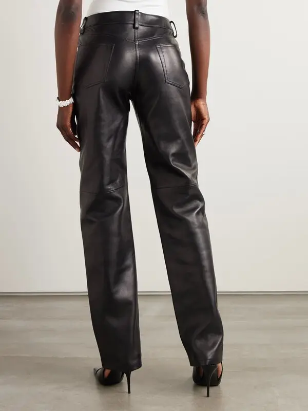Magda Butrym Straight-leg Leather Trousers