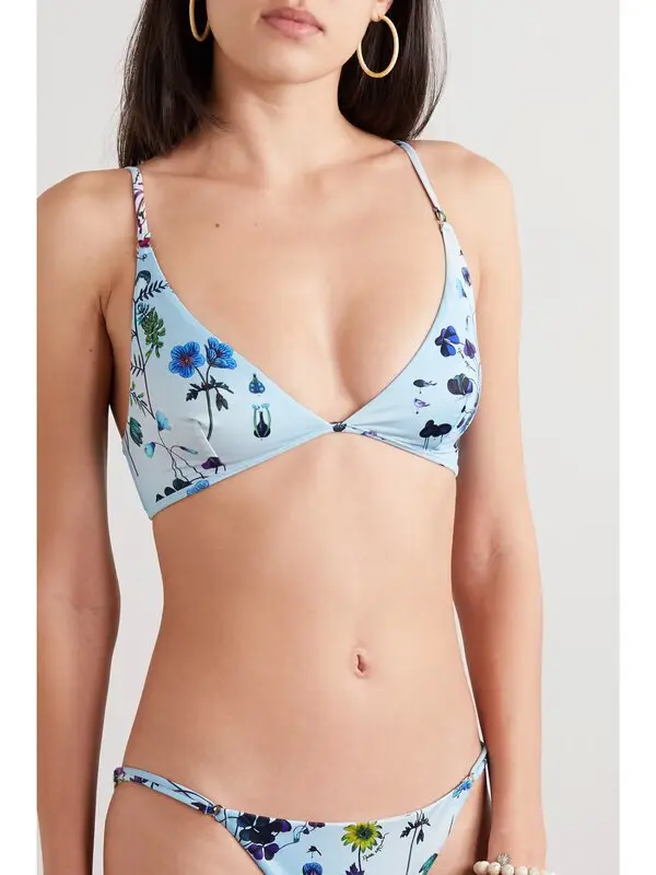 Stella McCartney Floral Print Bikini Top