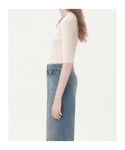 Valentino Garavani Embellished Bow Crewneck Jumper - No