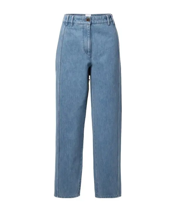 PATOU Patchwork Mid-rise Straight Leg Jeans