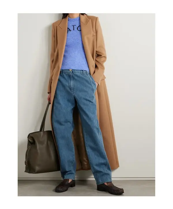 PATOU Patchwork Mid-rise Straight Leg Jeans