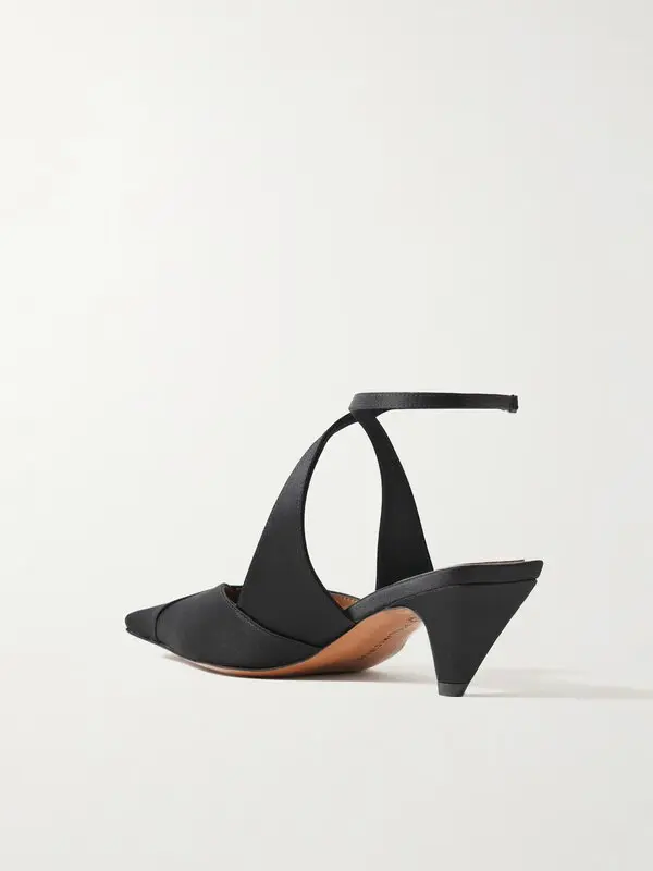 Stella McCartney Satin High Heel Slingbacks