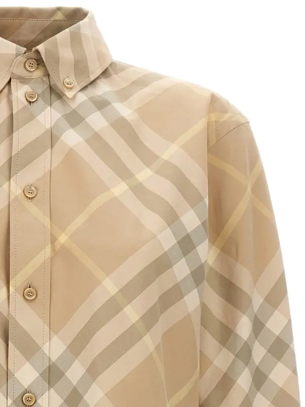 Burberry Long-sleeved Checked Shirt
