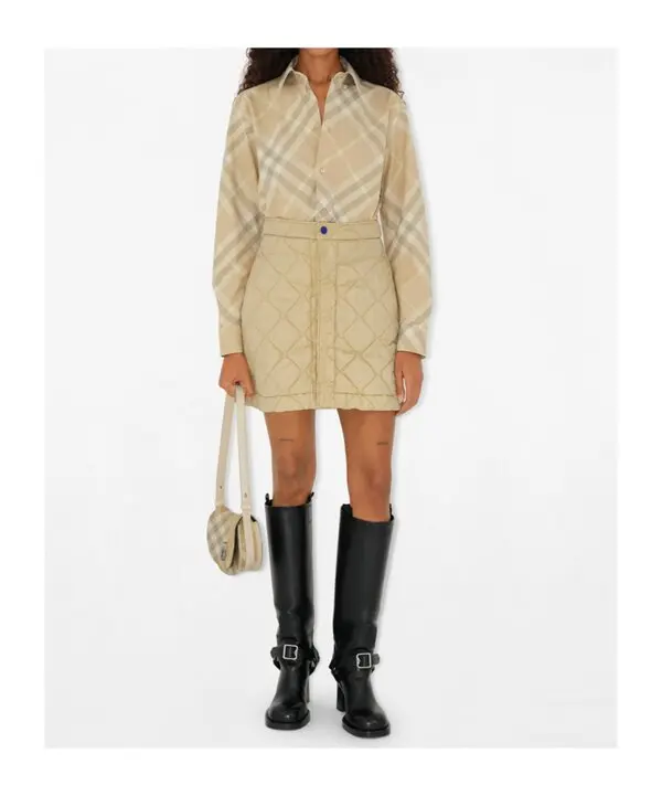 Burberry Long-sleeved Checked Shirt