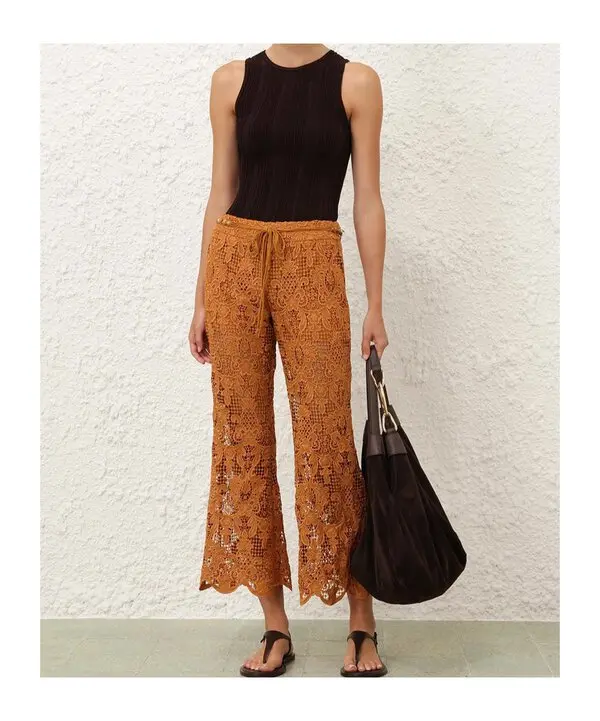 Zimmermann Coco Lace Flared Pants