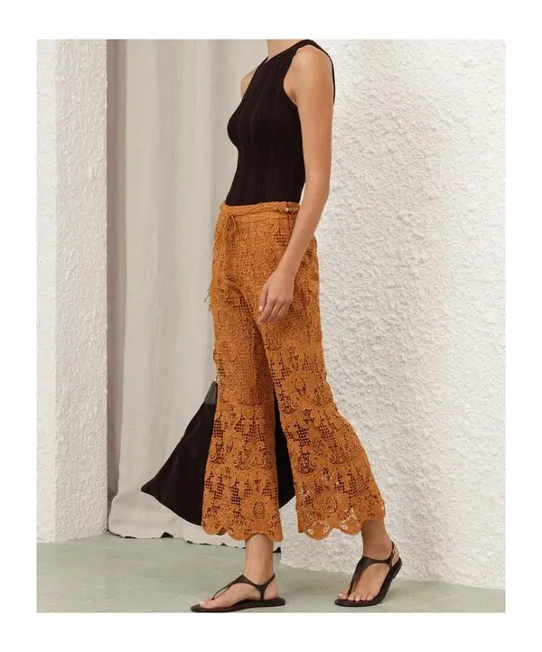 Zimmermann Coco Lace Flared Pants