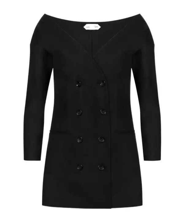 Alberta Ferretti Double-breasted Stretch Wool Jacket