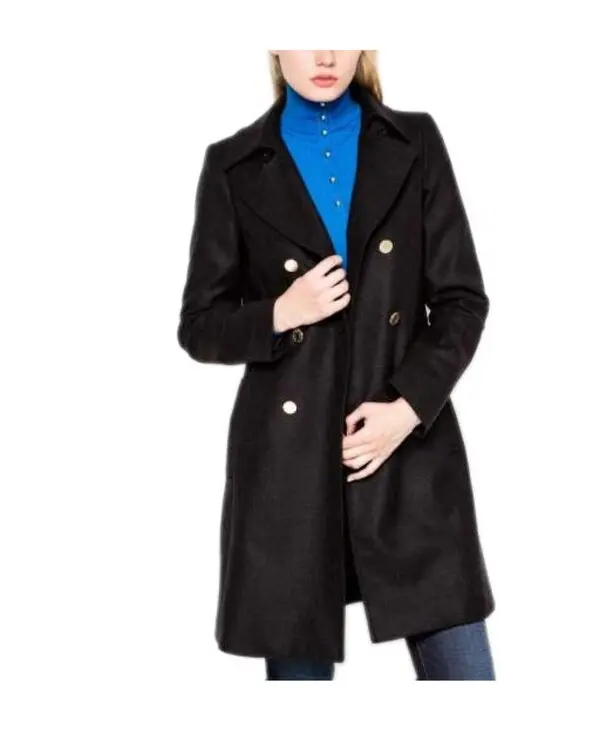 Emporio Armani Double-breasted Trench Coat - Black