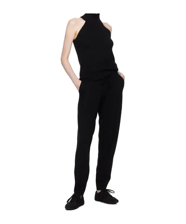 LISA YANG Jo" Knitted Pants - Black