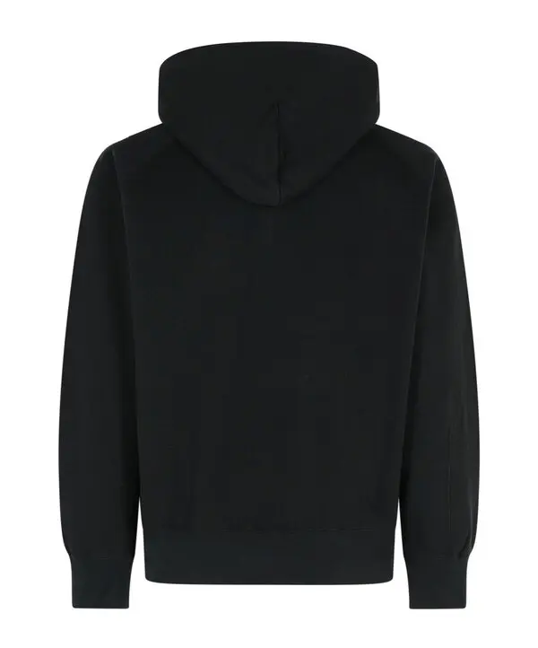 Sacai X Carhartt Wip Logo Patch Drawstring Hoodie - Black