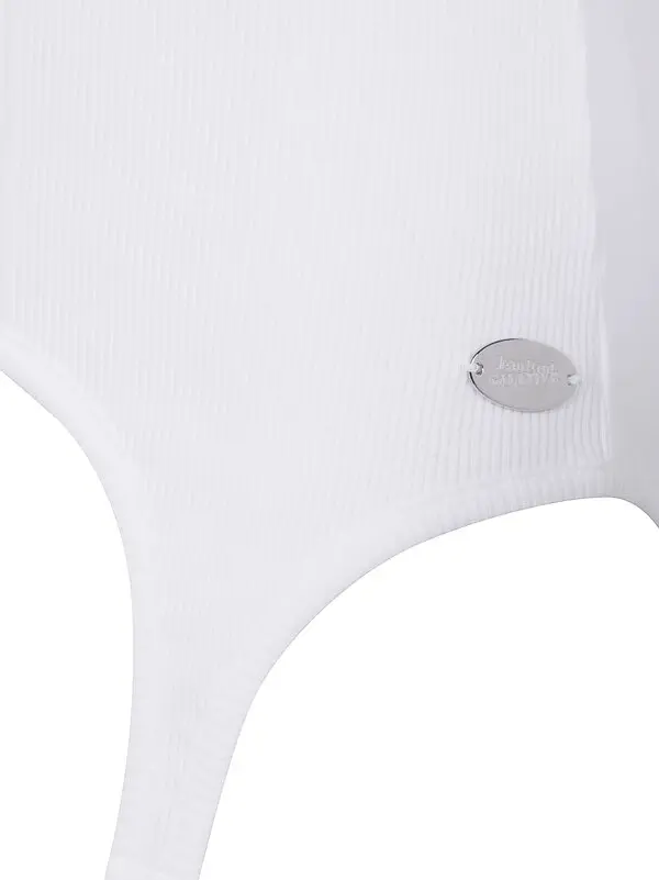 JEAN PAUL GAULTIER Sleeveless Cotton Top With Appliqué Detail