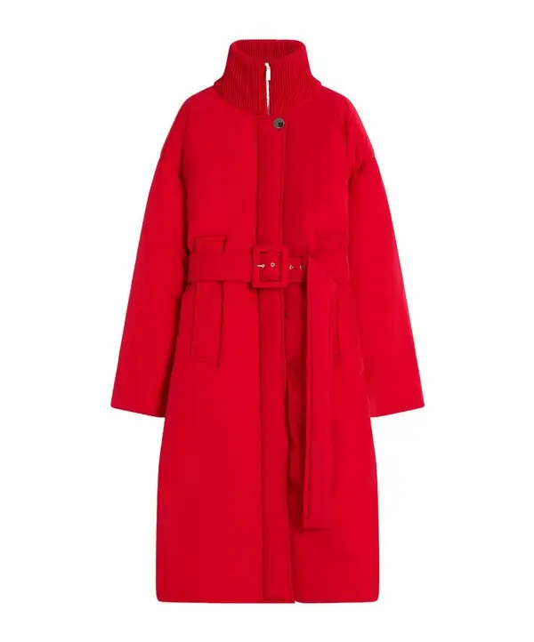 Sportmax Long-sleeved Cotton Jacket With Belt