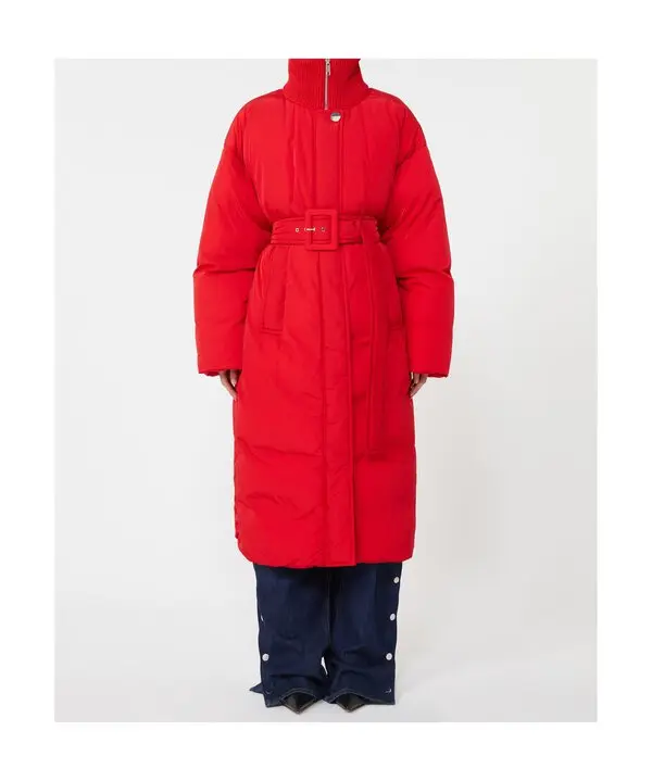 Sportmax Long-sleeved Cotton Jacket With Belt