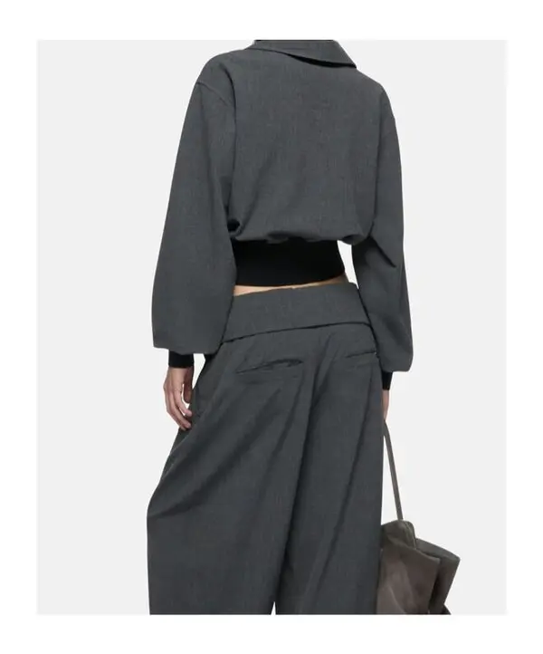 Attico Long Sleeve V-neck Blouse