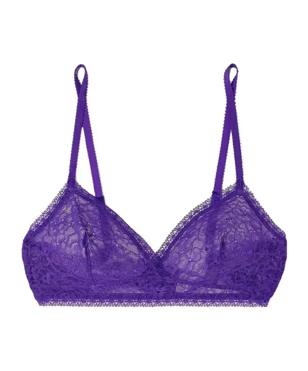 ERES Pensees Douce Lace Soft Cup Triangle Bra - Purple