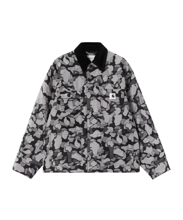 Carhartt Work In Progress W' Tapestry Chore Coat - Camouflage Duck Jacquard, Black