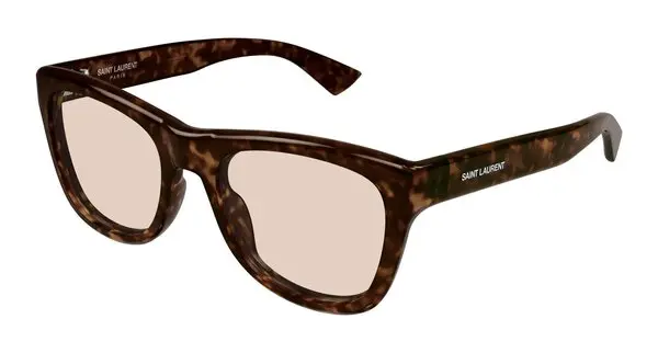 Saint Laurent Square Frame Sunglasses - Brown