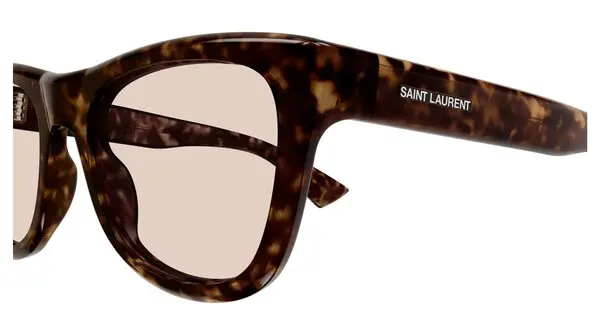 Saint Laurent Square Frame Sunglasses - Brown