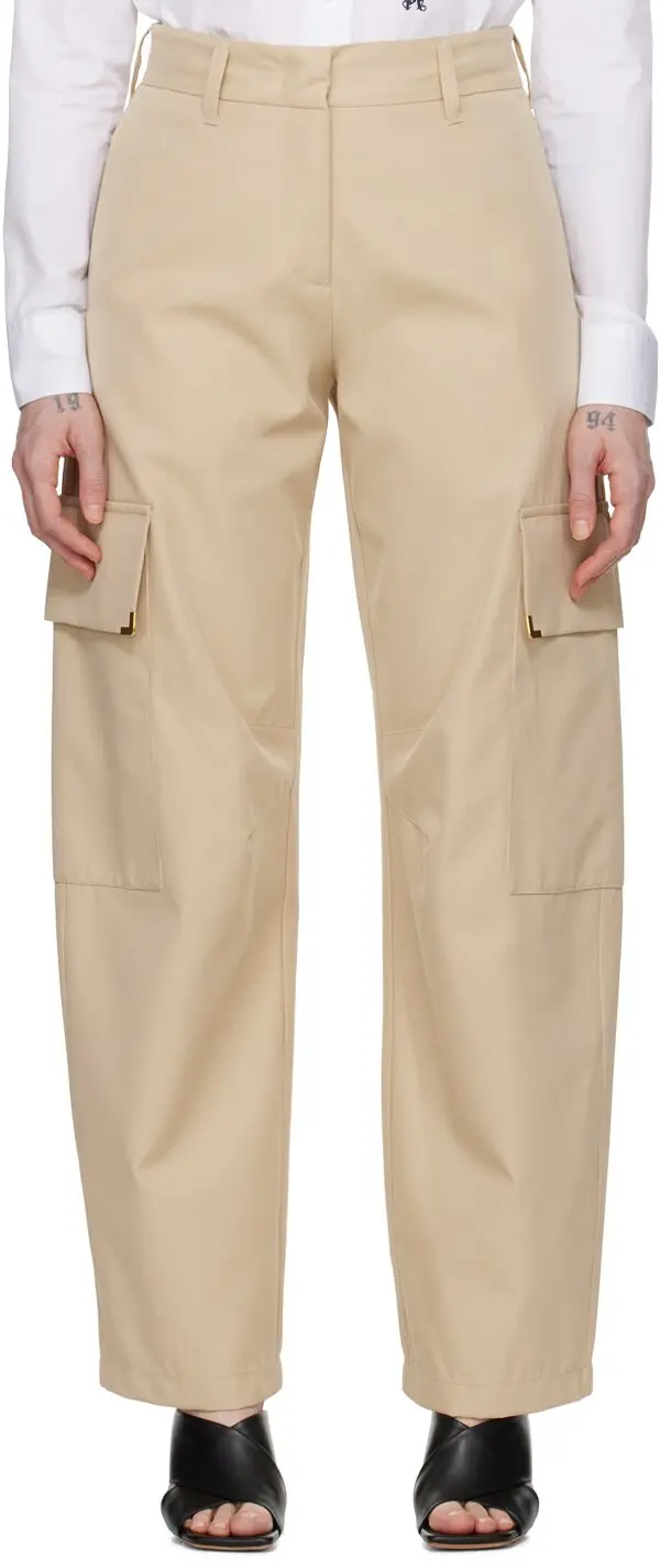 Palm Angels Belted Carrot-cut Mid-rise Trousers