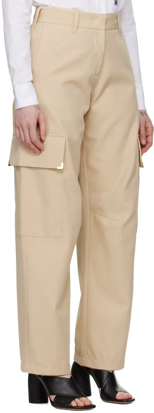Palm Angels Belted Carrot-cut Mid-rise Trousers