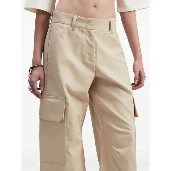 Palm Angels Belted Carrot-cut Mid-rise Trousers