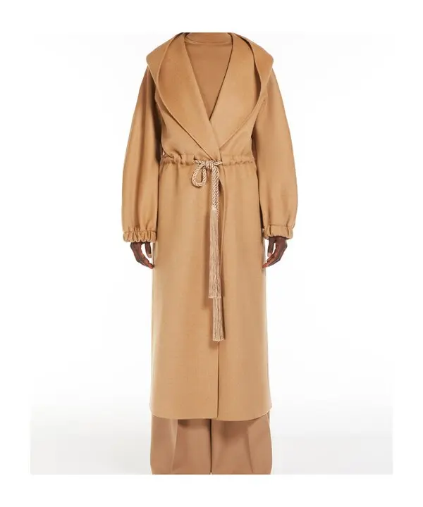 Max Mara Belted Hooded Coat