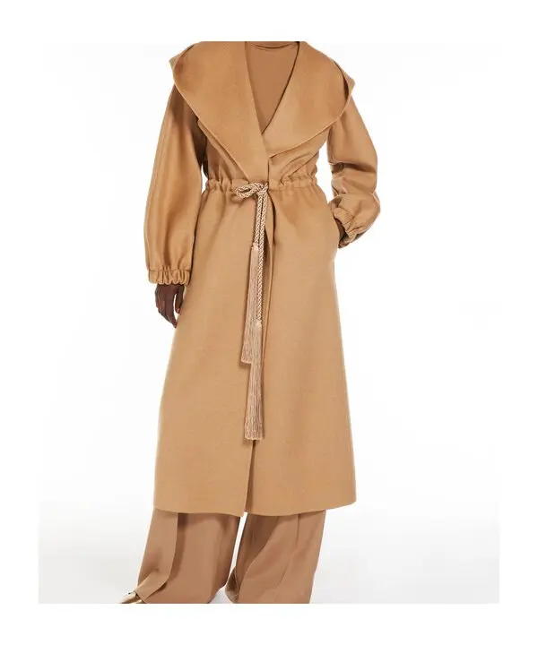 Max Mara Belted Hooded Coat
